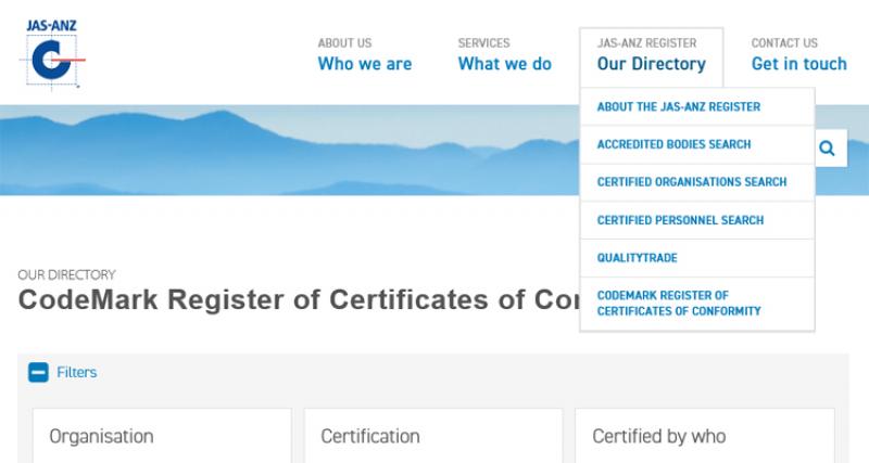 JAS-ANZ are making it easier to find CodeMark product certficates | ABCB
